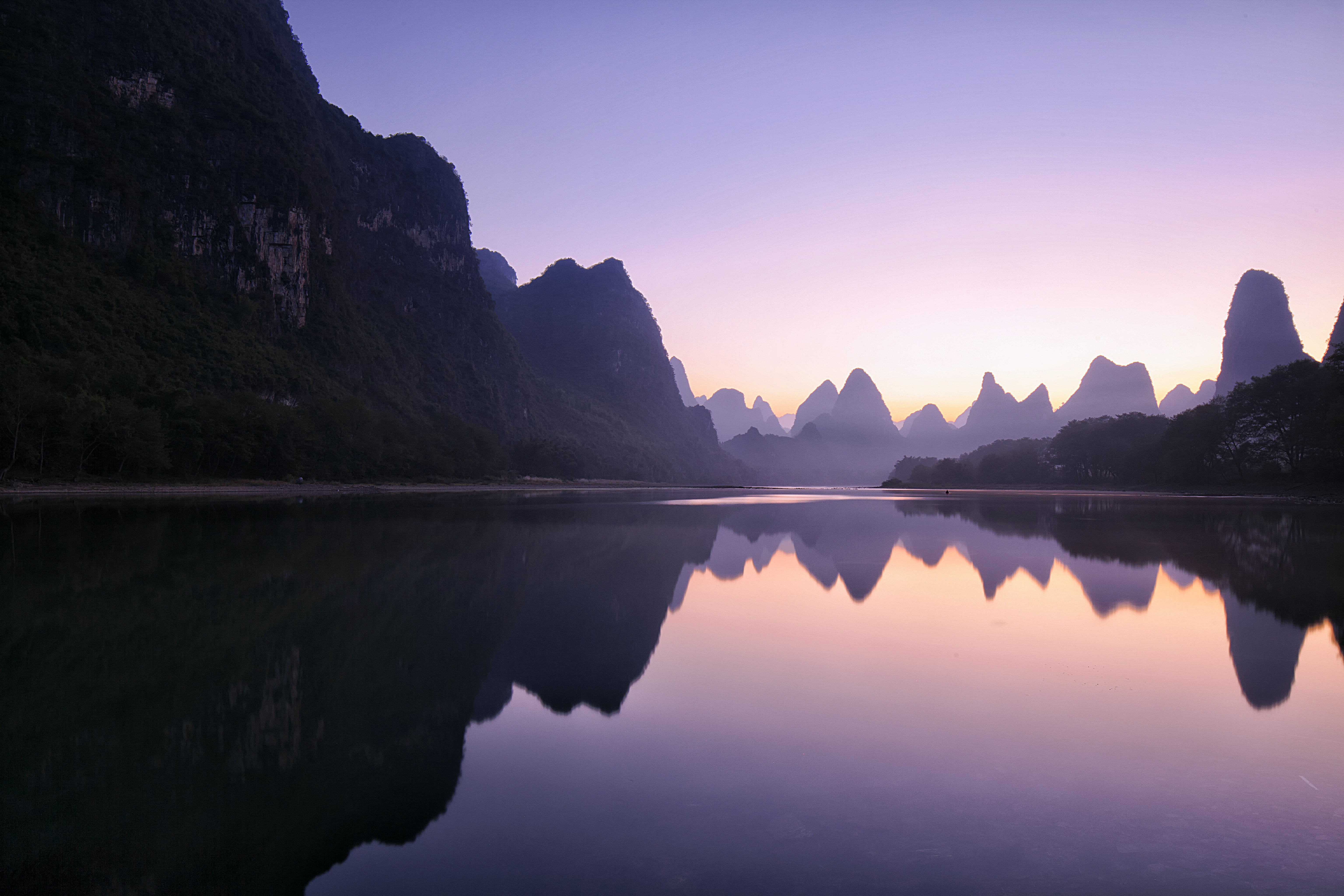 Wall Art Production Network Mountain Reflections at Dawn - Wrapped ...