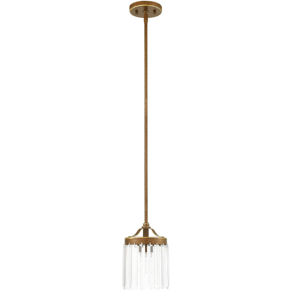 Everly Quinn 1 - Light Crystal Cylinder Pendant | Wayfair