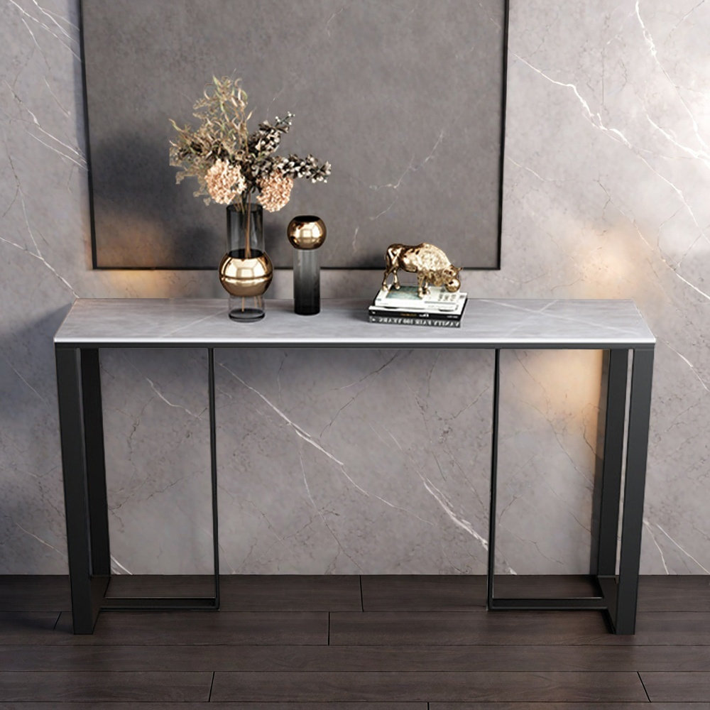 Orren Ellis Luxury modern simple Sintered Stone Console Tables ...