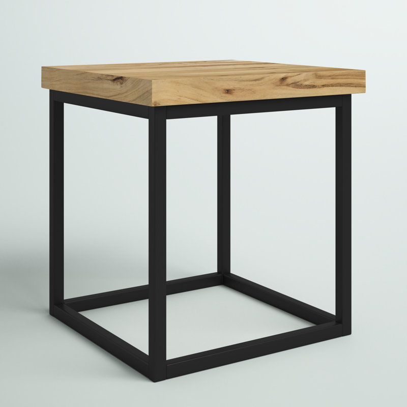 Steelside™ Malta Solid Wood Frame End Table & Reviews | Wayfair