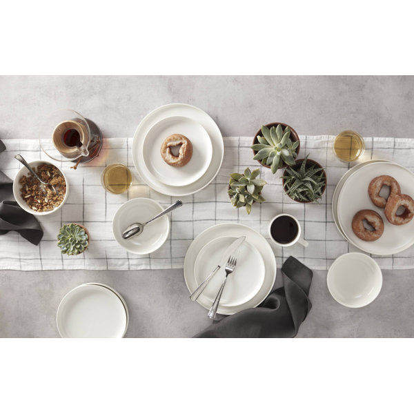 Oneida Entertain 365 24 Seven White 12 - Piece Dinnerware Set & Reviews ...