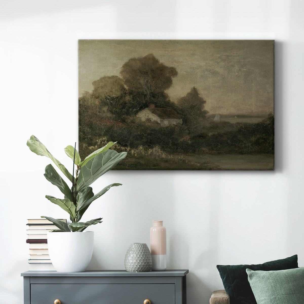 Red Barrel Studio® Vintage Landscape-DCCXXVI Framed On Canvas Print ...