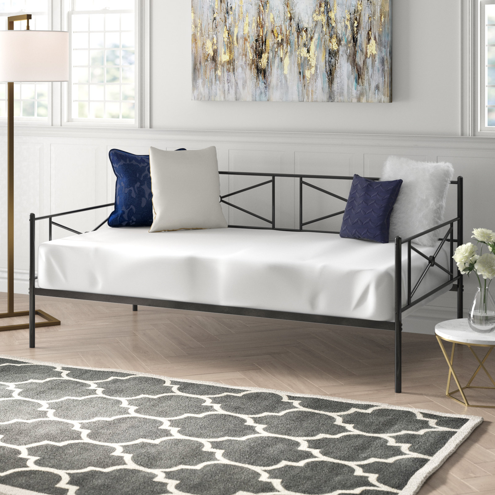 Wade Logan Anveer Twin Metal Daybed & Reviews - Wayfair Canada