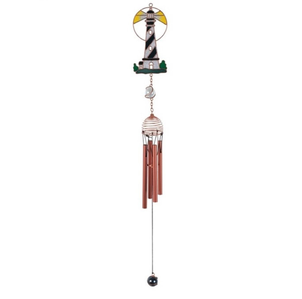Arlmont & Co. Long Lighthouse Wind Chime With Copper Gem - Wayfair Canada