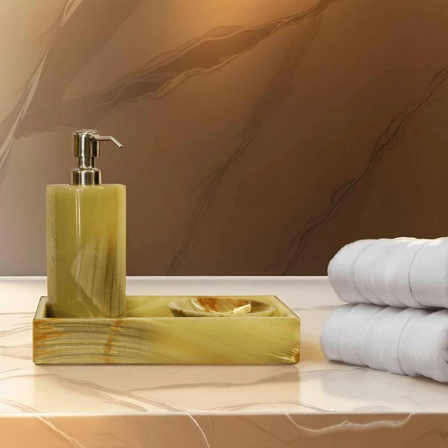 Loon Peak® 3Pc Green Onyx Bath Accessory Set | Wayfair