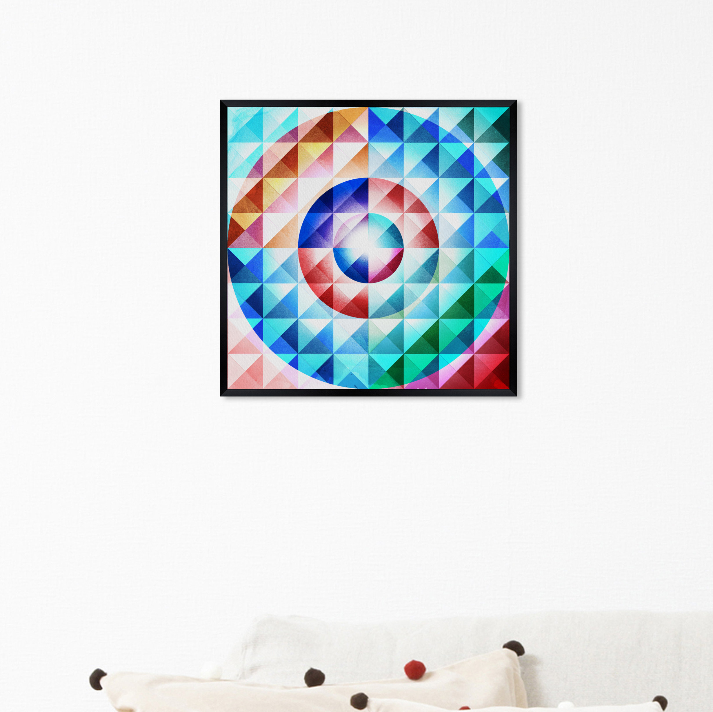 Ebern Designs " Gem Spectrum Geo " by Oliver Gal | Wayfair