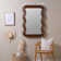 Joss & Main Axinia Solid Wood Wavy Wall Mirror & Reviews | Wayfair