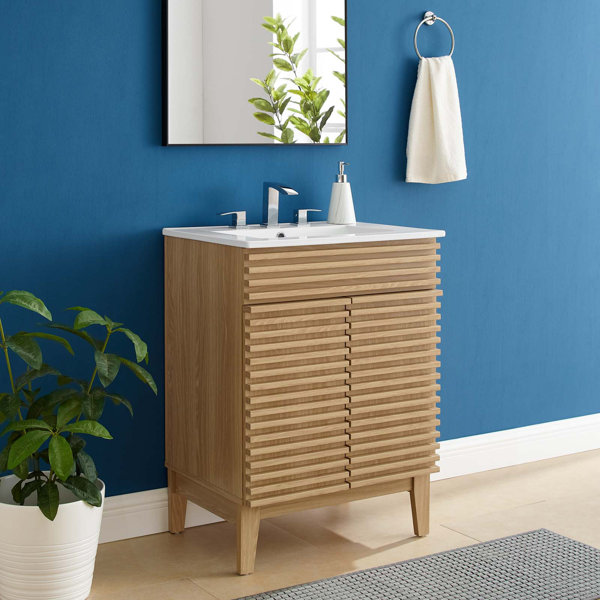 Light Wood Bathroom Vanities You'll Love | Wayfair