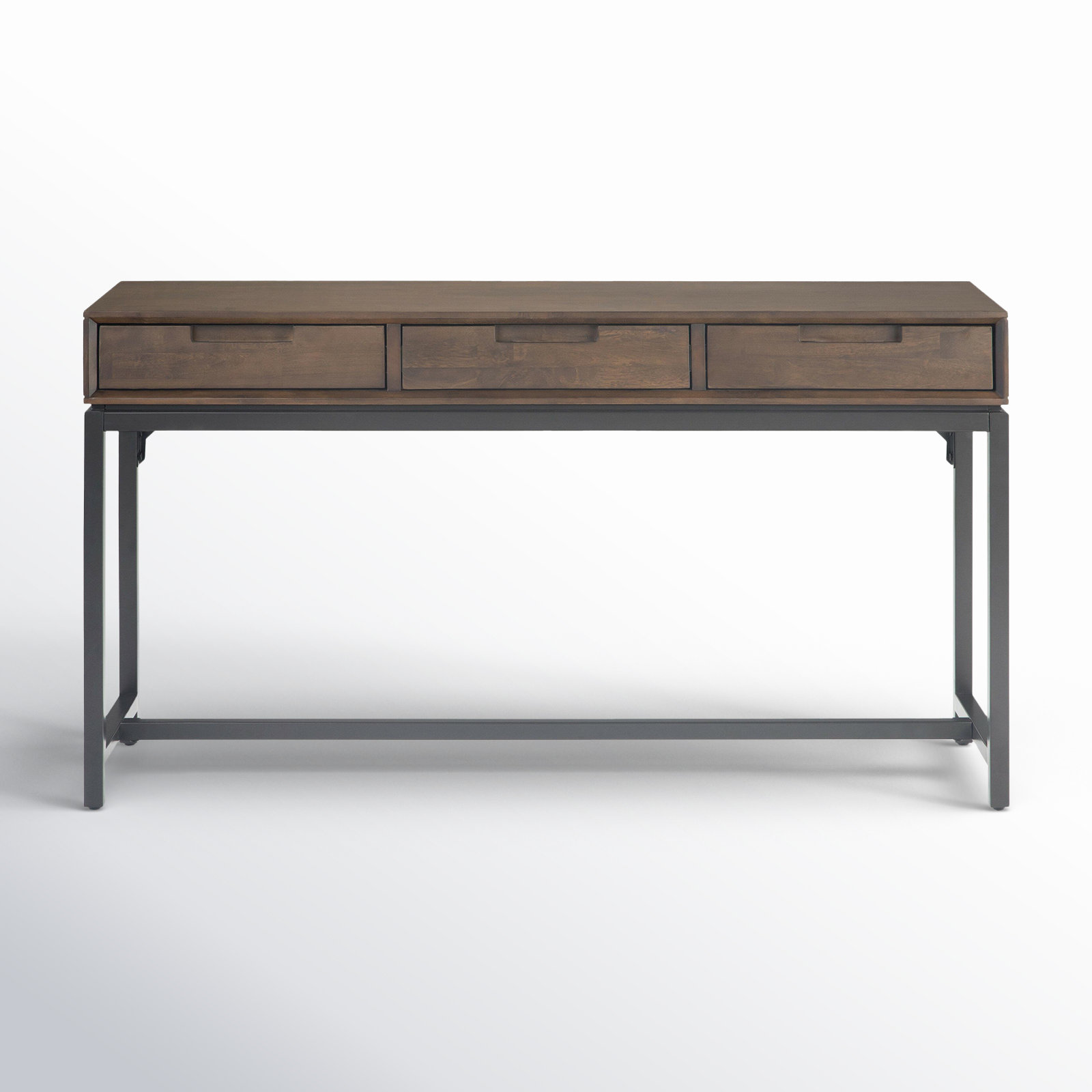 Simpli Home Banting 54"W Solid Hardwood Wide Industrial Entryway ...