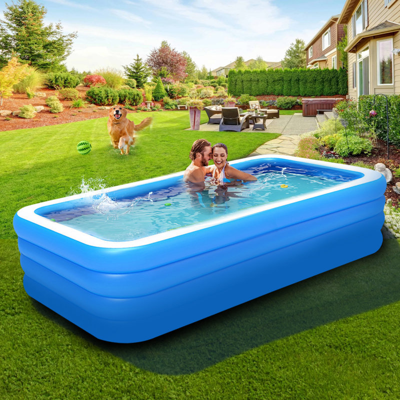 rectangular big inflatable pool