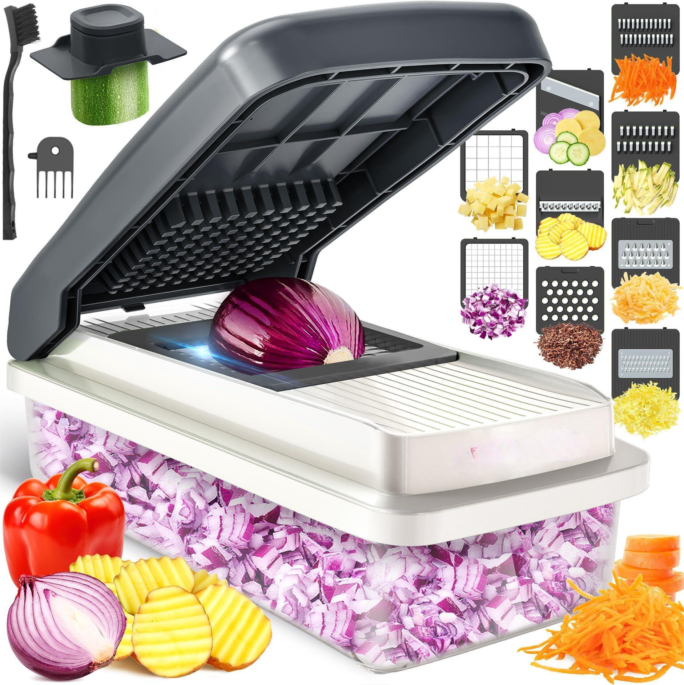 APPENIN WINTER PARK CORP Vegetable Chopper 9 Blade, Mandoline Slicer ...