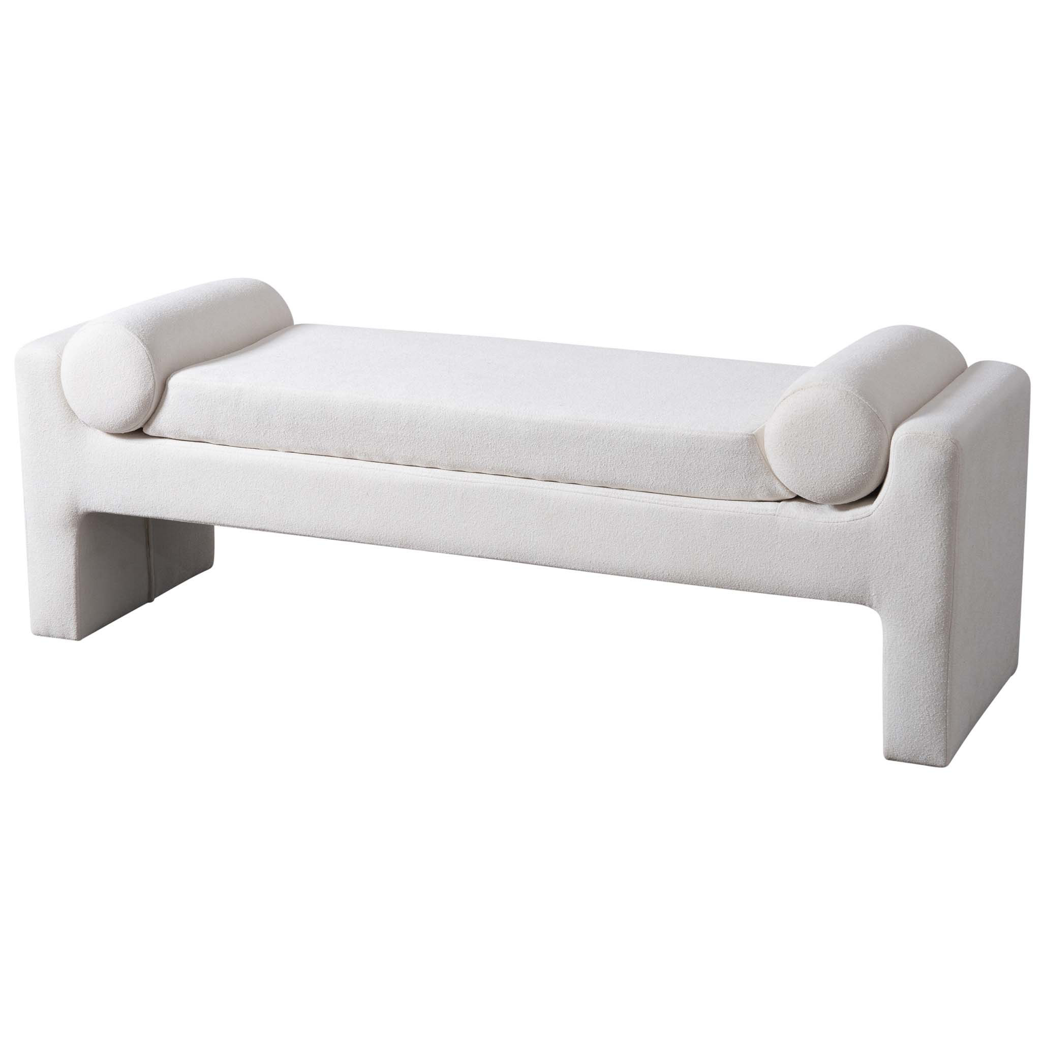 Hokku Designs Camden Bench in White | Wayfair