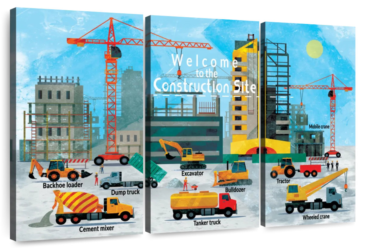 Zoomie Kids Ashelle Construction Site Chart - Wayfair Canada