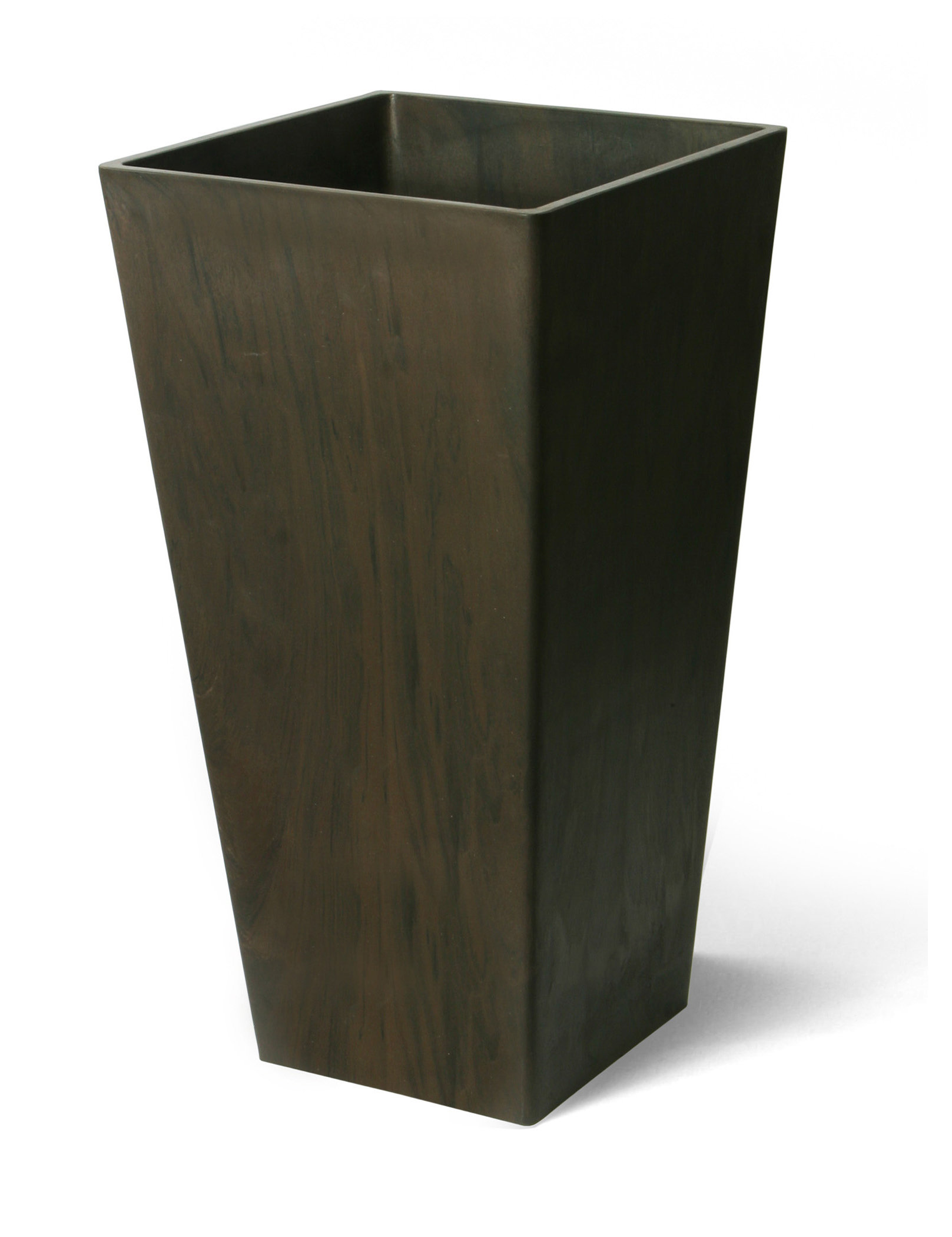 Charlton Home® Cara Square Resin Pot Planter with Plant Shelf Insert ...