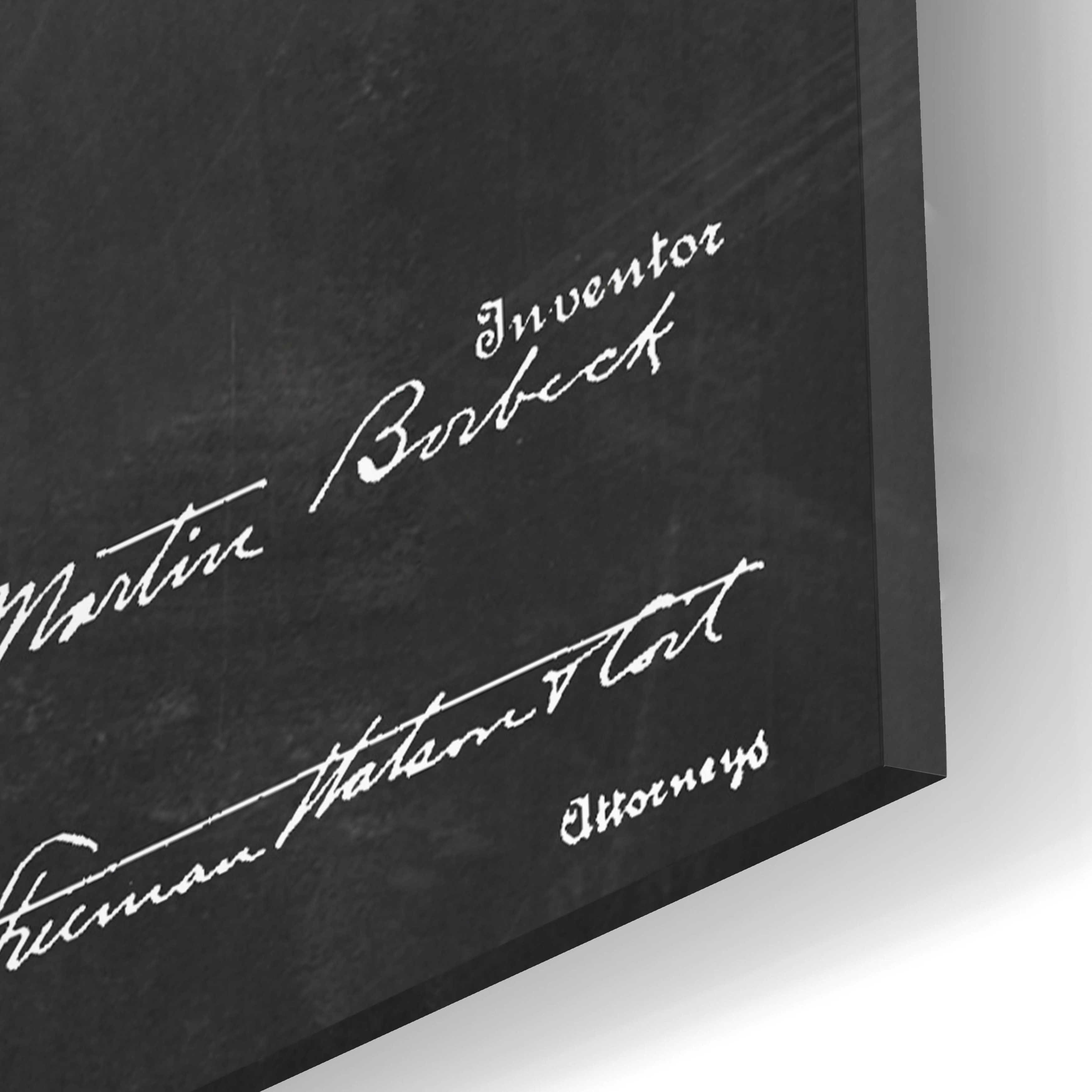 17 Stories Fountain Pen Blueprint Patent Chalkboard - Unframed Graphic ...