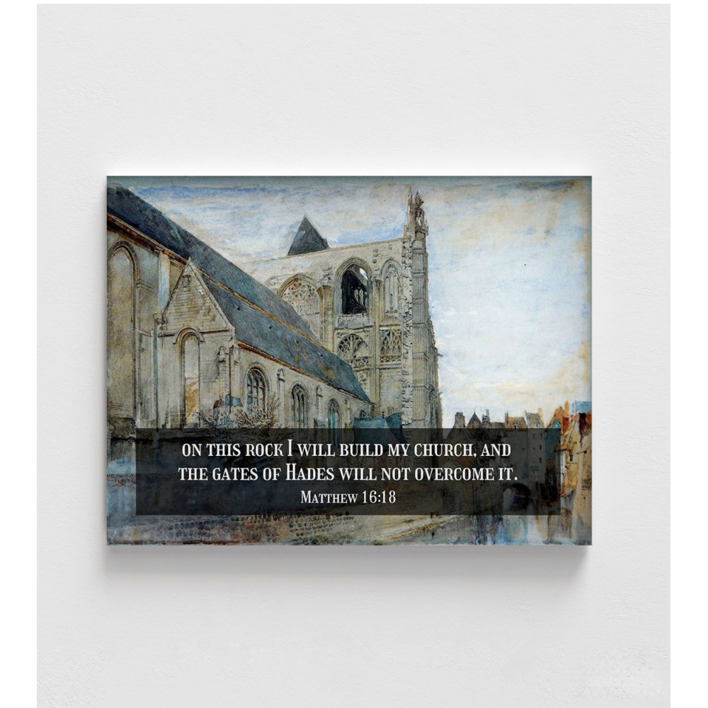 WeFrameArt Abbeville Church Of St Wulfran By John Ruskin, Framed ...