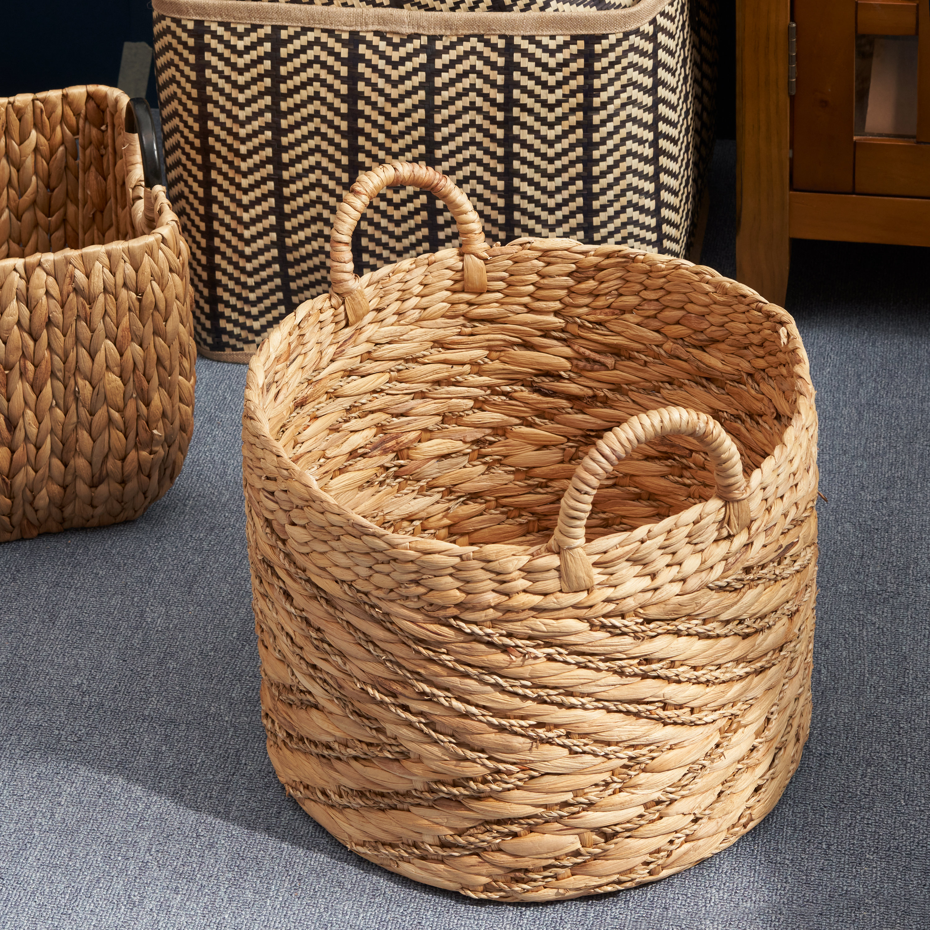 SOL HOME Isidore Water Hyacinth Seagrass General Basket - Wayfair Canada
