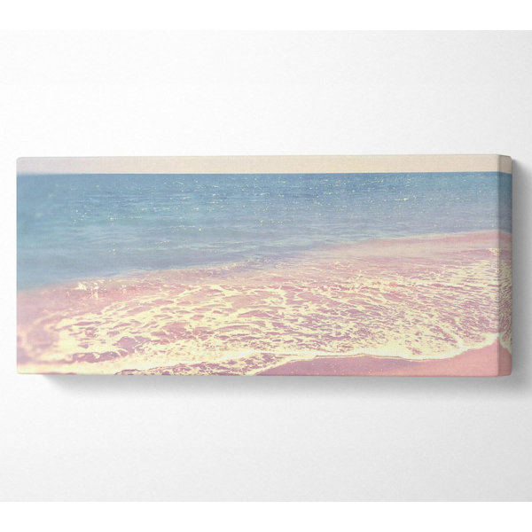Highland Dunes Retro Sparkle Beach Panoramic Canvas | Wayfair.co.uk