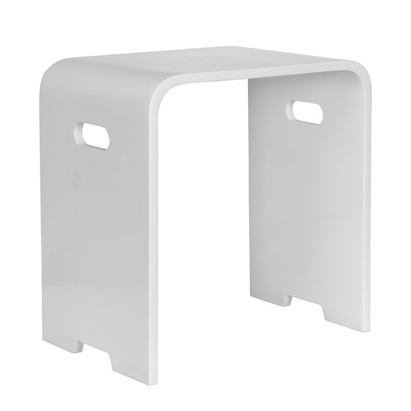 LACAVA Sottile Solid Surface Accent Stool | Wayfair