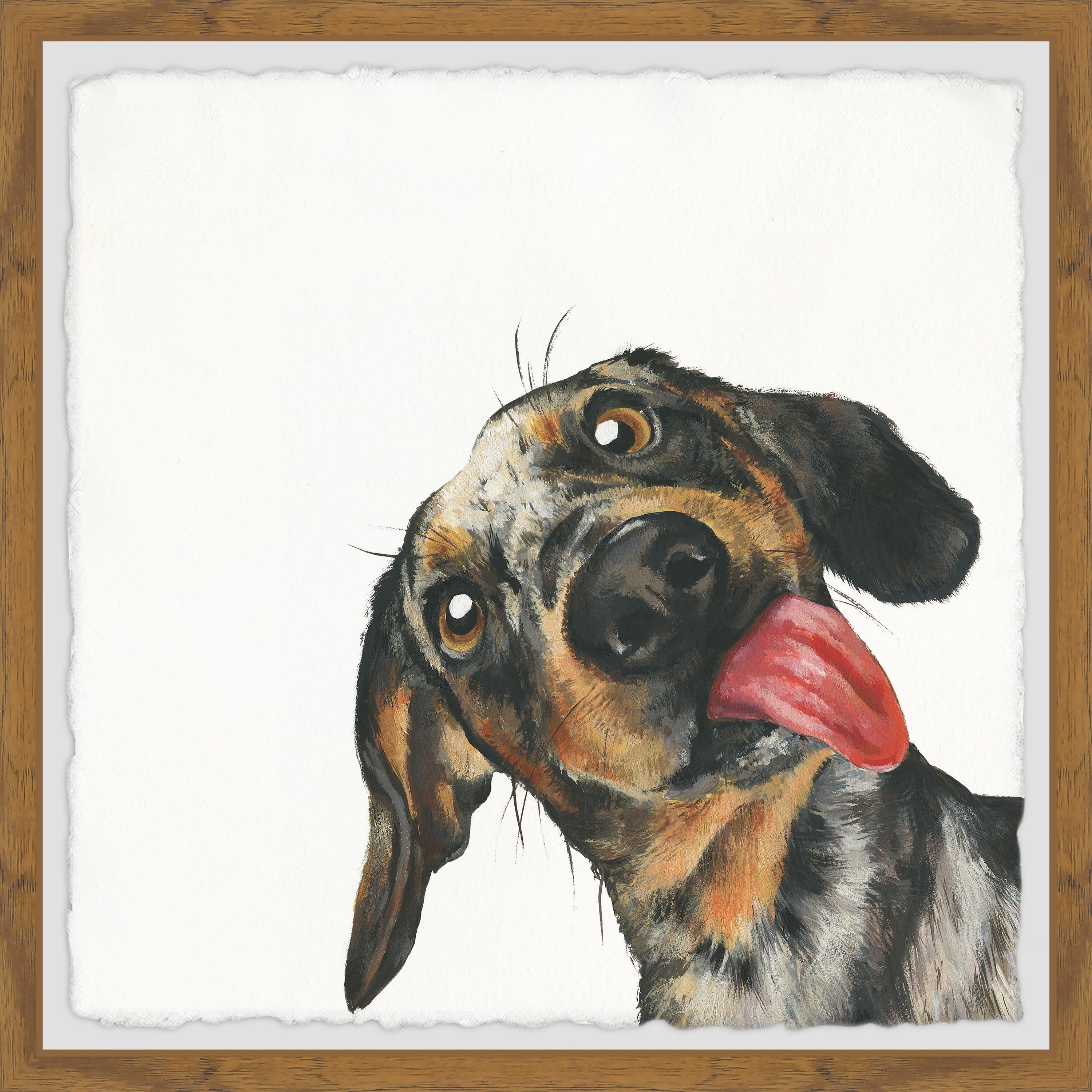 Winston Porter 'Hilarious Dog' Framed Print - Wayfair Canada