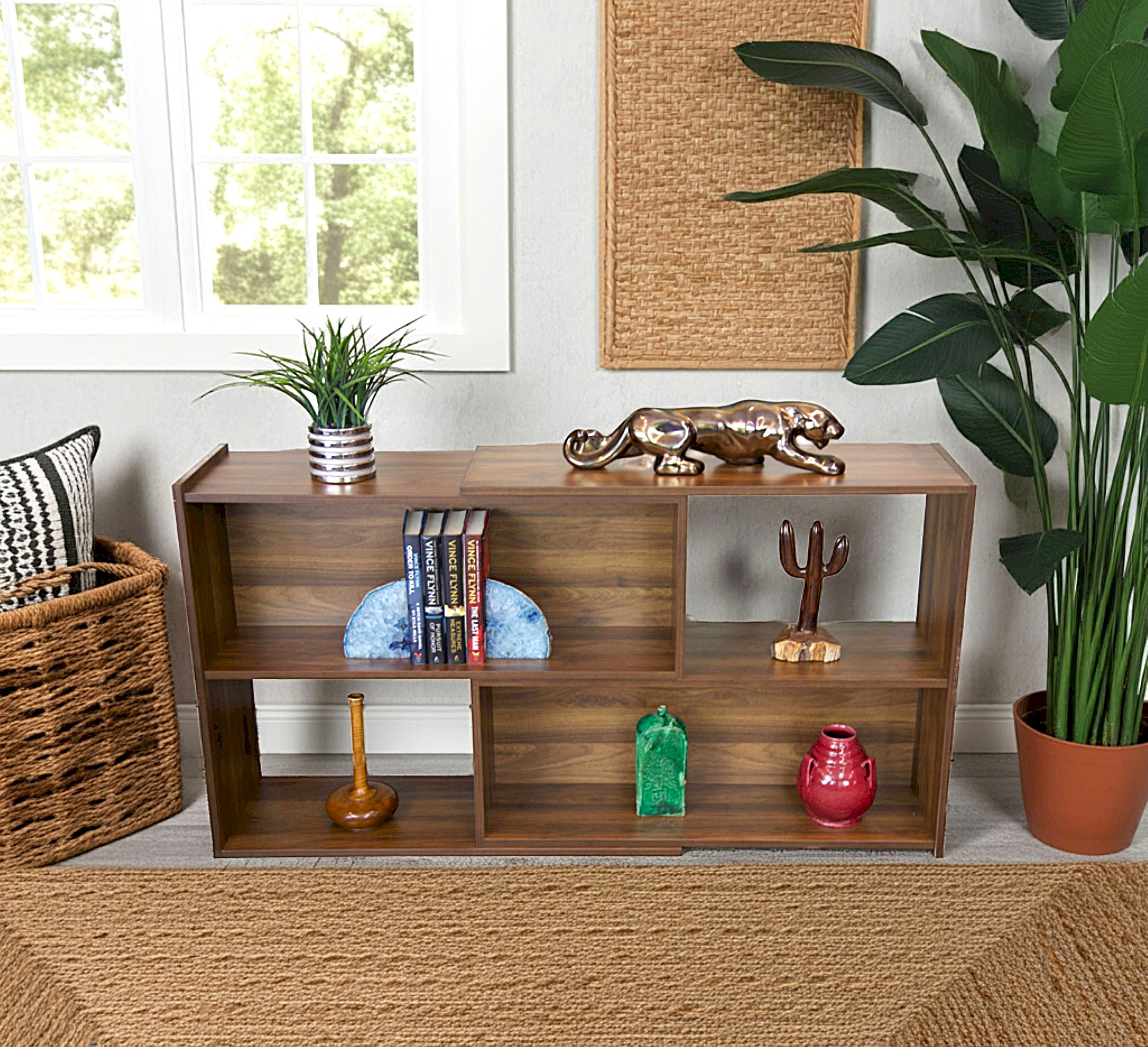 Loon Peak Ava 26.4" H x 63.3" W Geometric Bookcase & Reviews - Wayfair ...