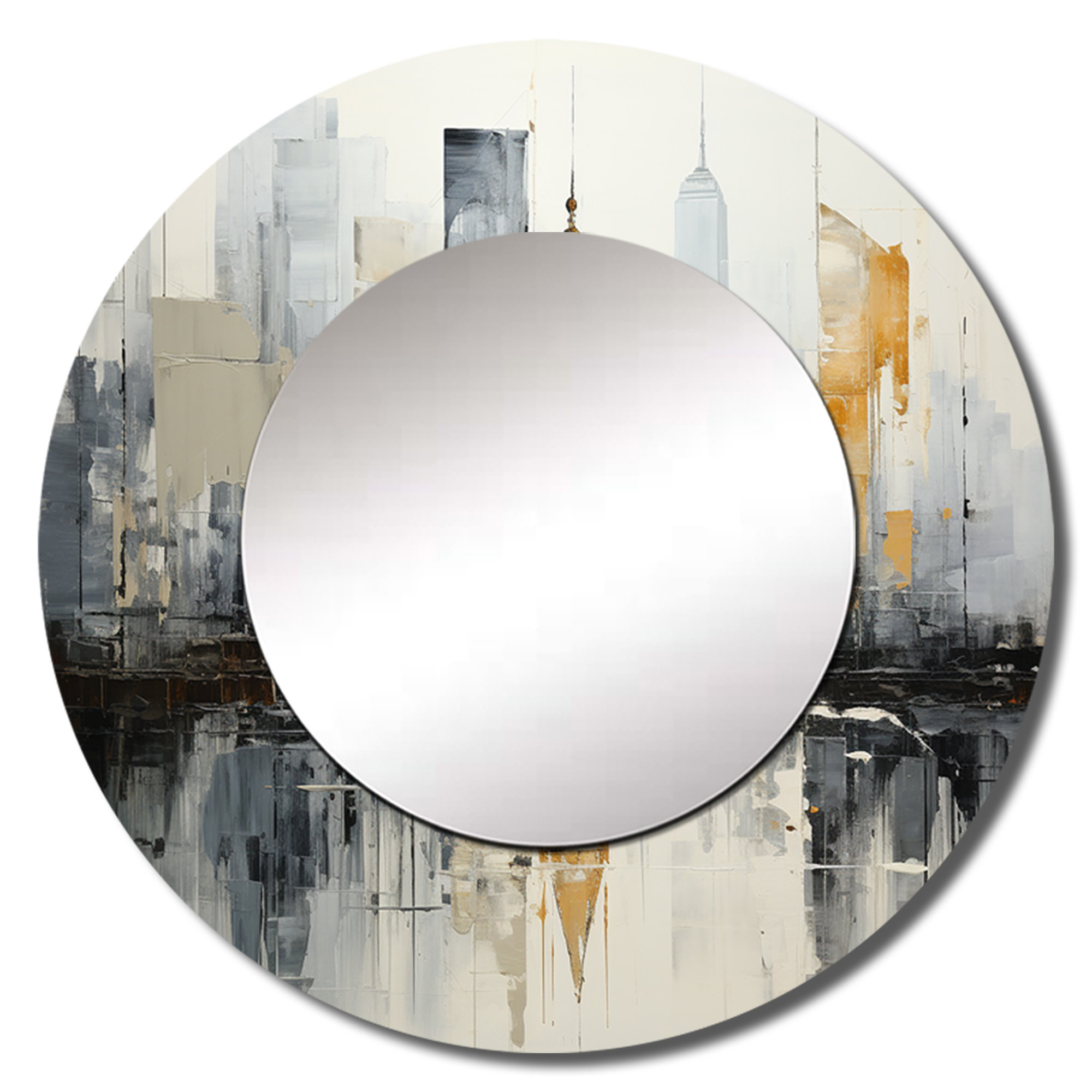 East Urban Home Paigen Abstract Cityscape IV - Abstract Collages ...