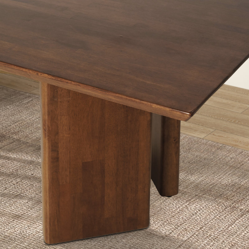 AllModern Chen 86" Solid Wood Rectangular Dining Table | Wayfair