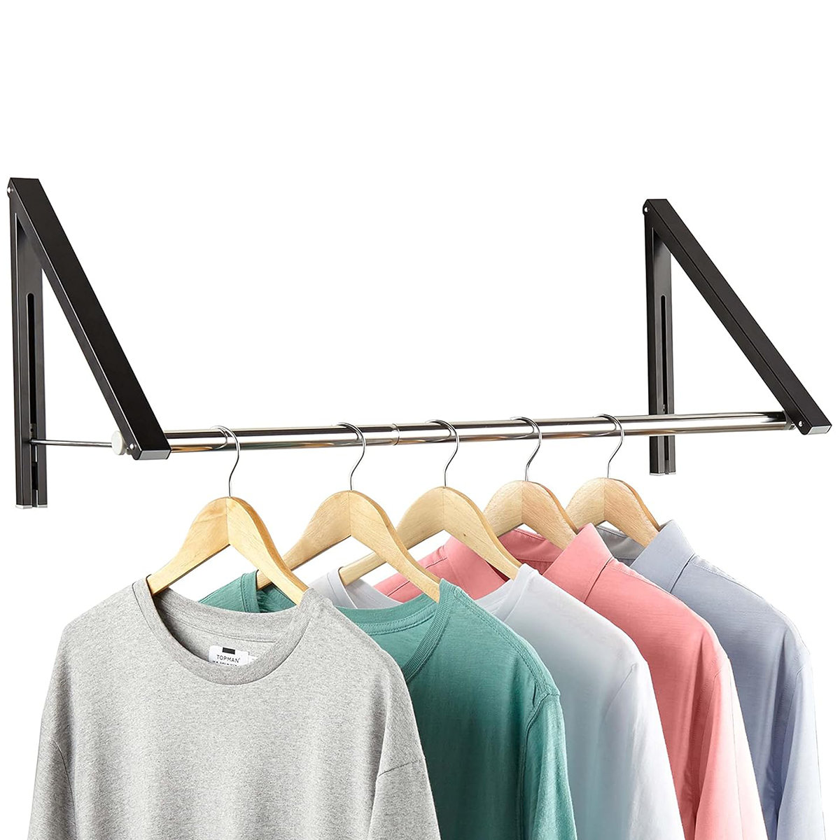 Rebrilliant Wall-Mounted Retractable Clothes Hanger - Wayfair Canada