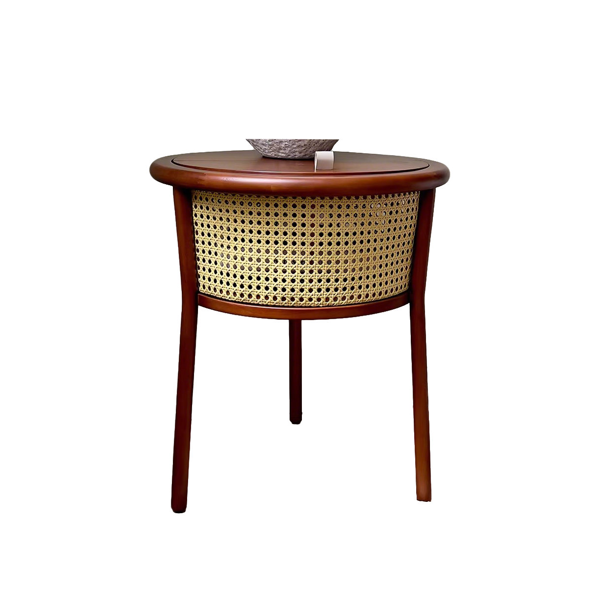 Organix Pattern 19.69"Brown Solid Wood Mobile End Table | Wayfair