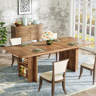 Ebern Designs Dining Table with Storage Shelves | Wayfair