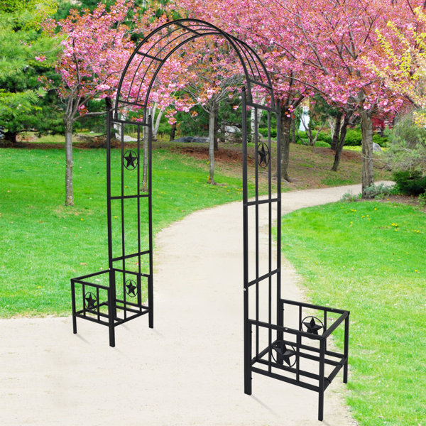 Kinbor 80" W x 17.7" D Steel Arbor & Reviews | Wayfair