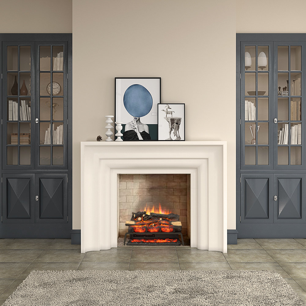 Millwood Pines 23 In. Electric Fireplace Log Set with Adjustable Flames ...