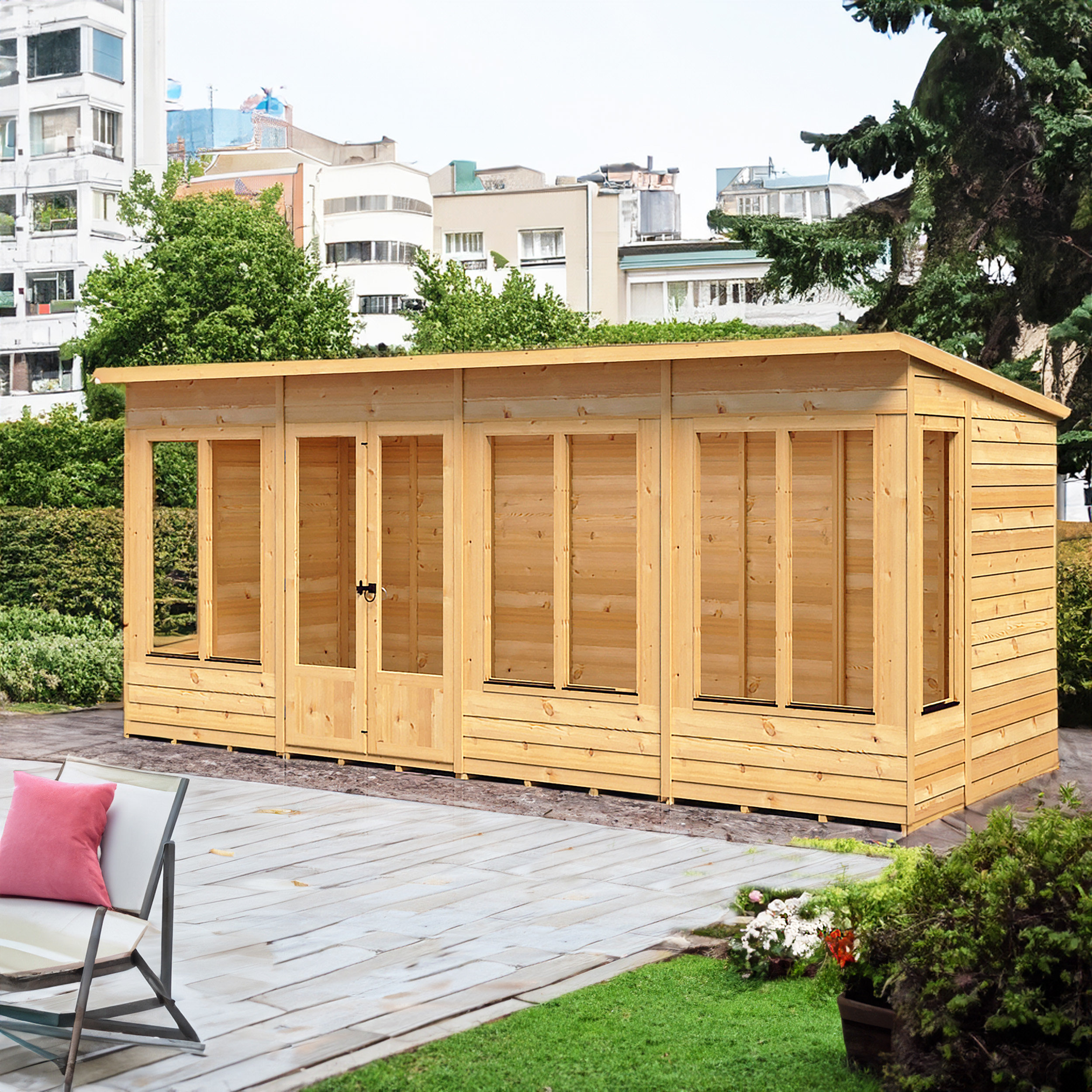 Shire GB Alora 16 x 6 Ft. Summer House | Wayfair.co.uk