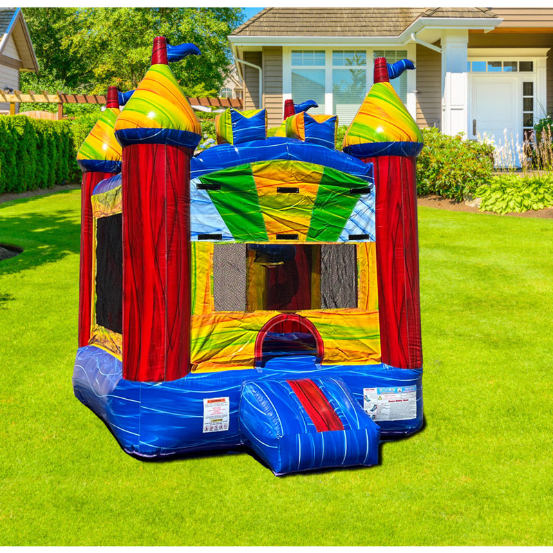 Jingo Jump 10' x 10' Bounce House with Air Blower | Wayfair