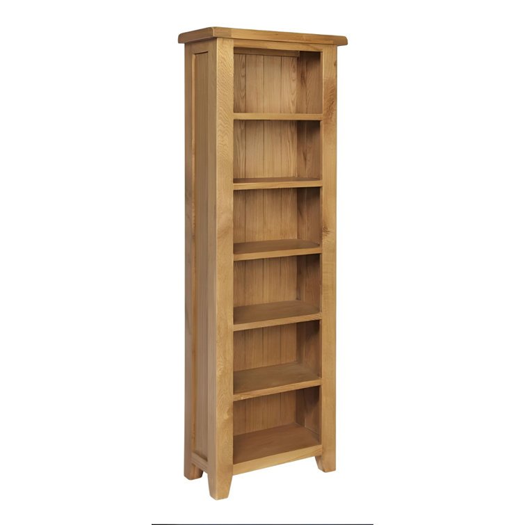 Ophelia & Co. Hollis 180cm H x 60cm W Solid Wood Standard Bookcase ...