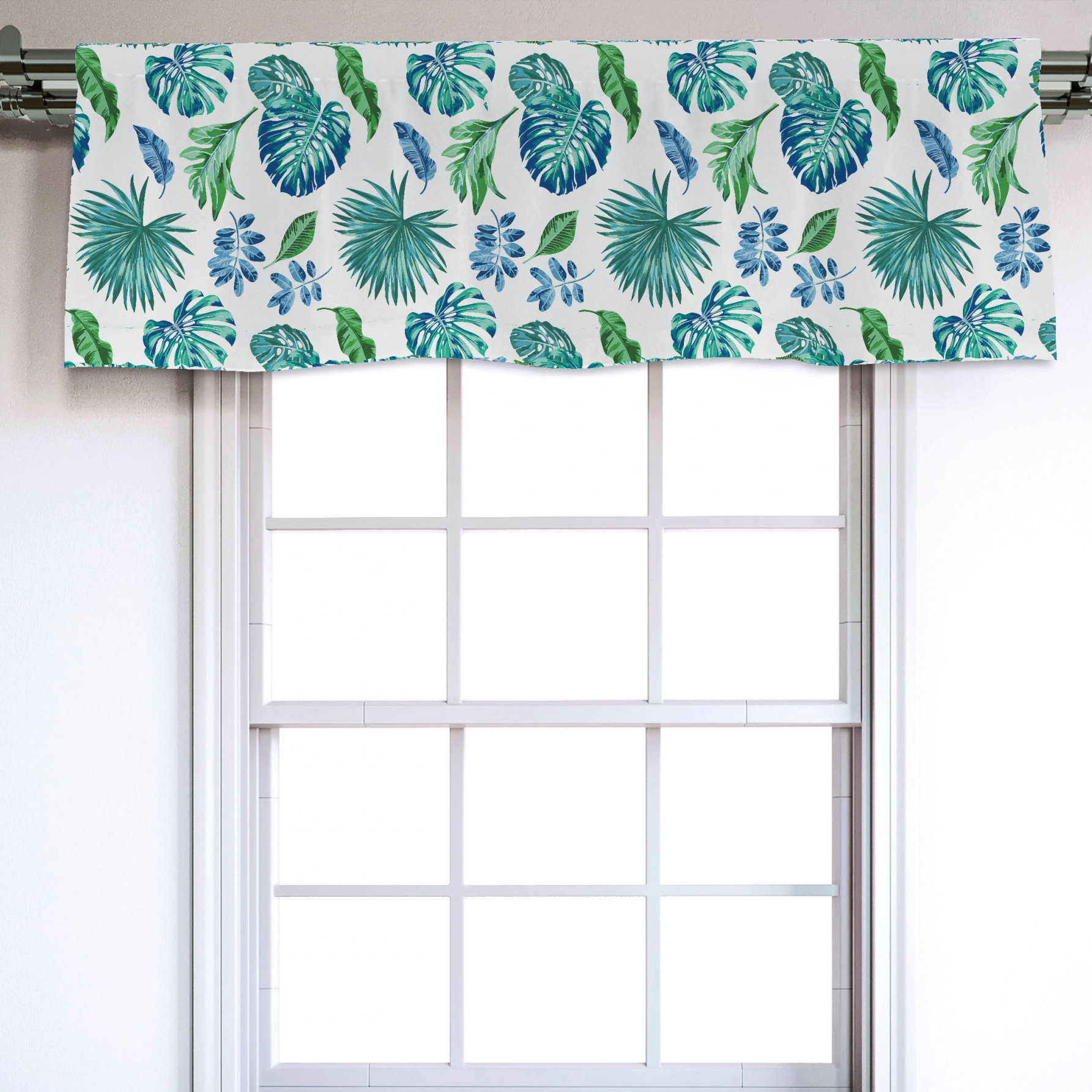 East Urban Home Leaf 54" Window Valance | Wayfair