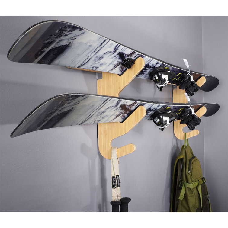 Grassracks Hallsteiner Wall Mounted Adjustable Multi-Use Ski/Snowboard ...