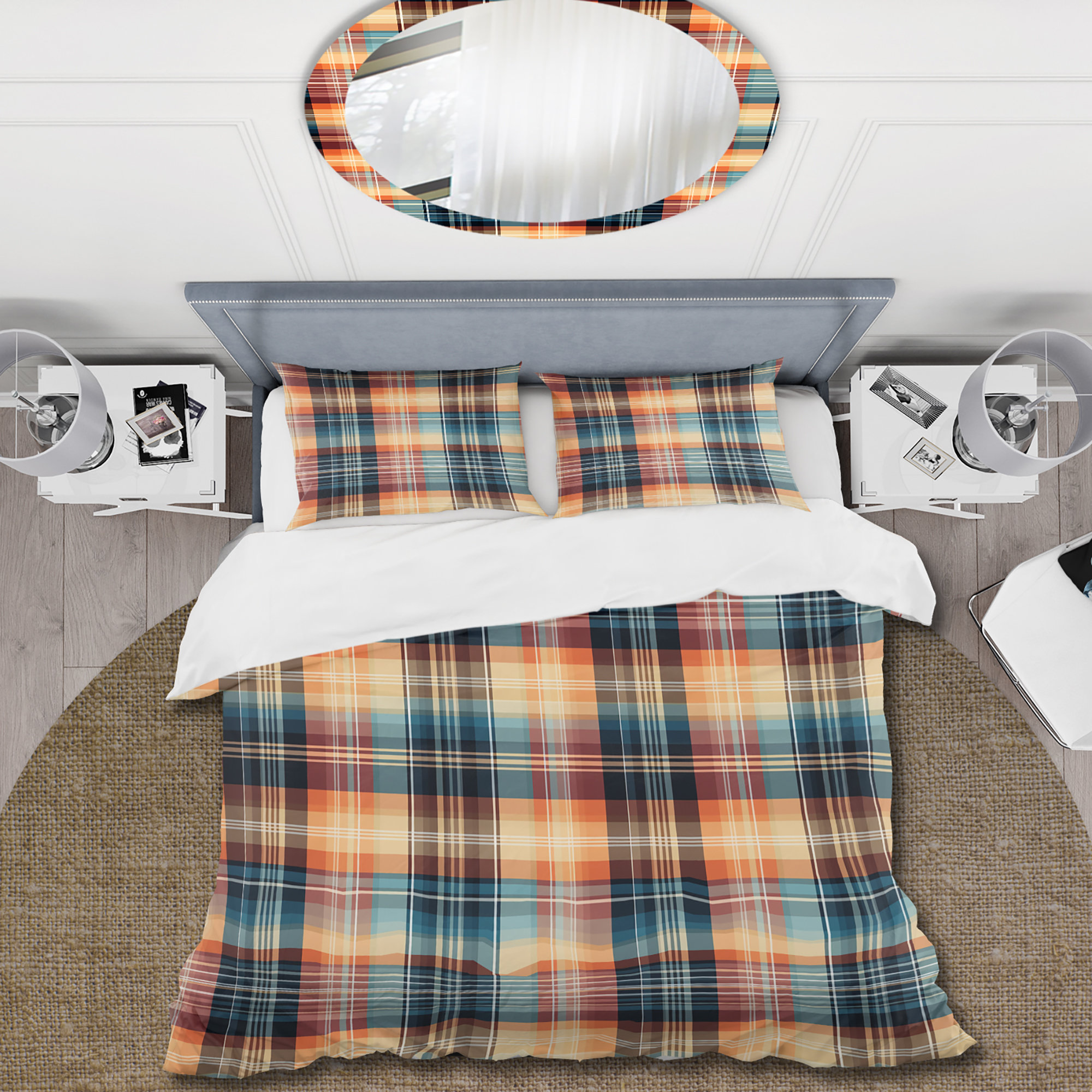 Design Art Heritage Tribute Plaid Pattern Bedding | Wayfair