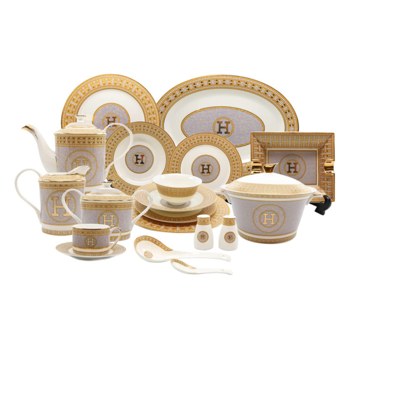 Imperial Gift Co. Bone China Dinnerware Set - Service for 6 | Wayfair