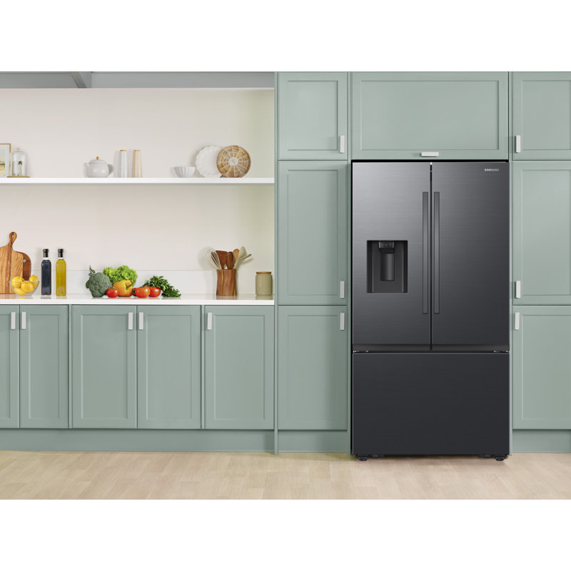 Samsung 31 cu. ft. Mega Capacity 3-Door French Door Refrigerator with ...