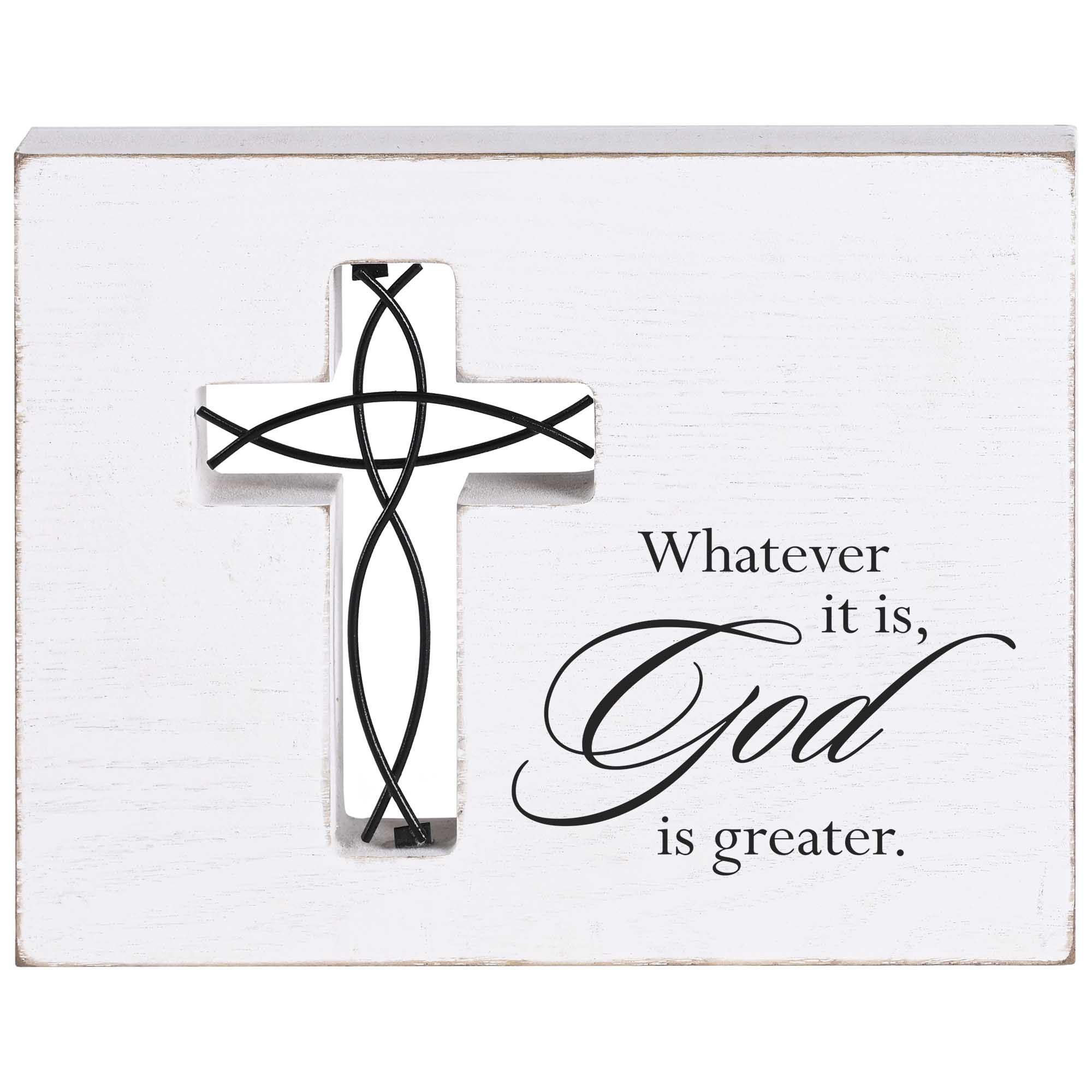 Ophelia & Co. Tabletop Wire Plaque God Is Greater - Wayfair Canada