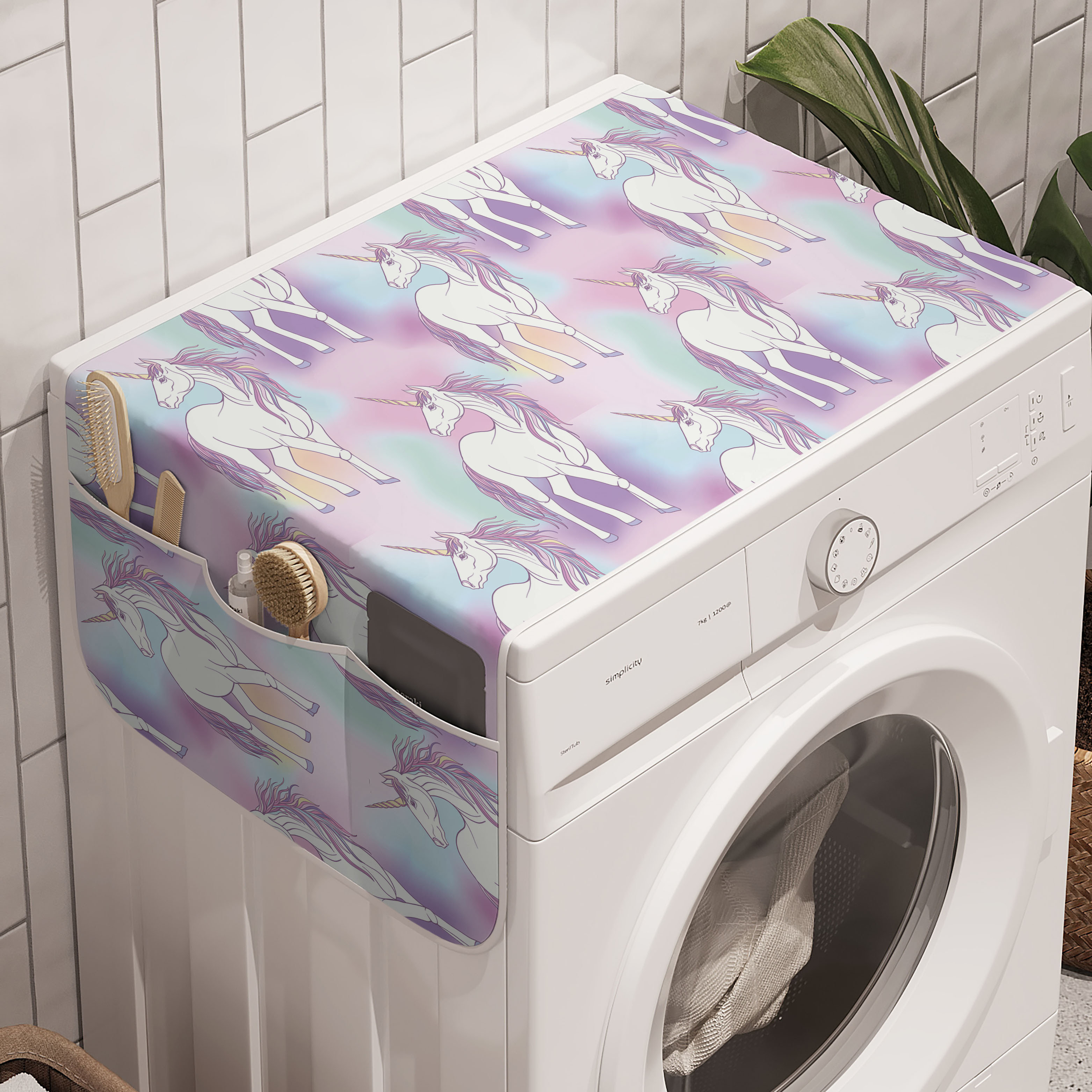 East Urban Home Pastel Washing Machine Organizer Pack of 2 47" x 18.5 ...