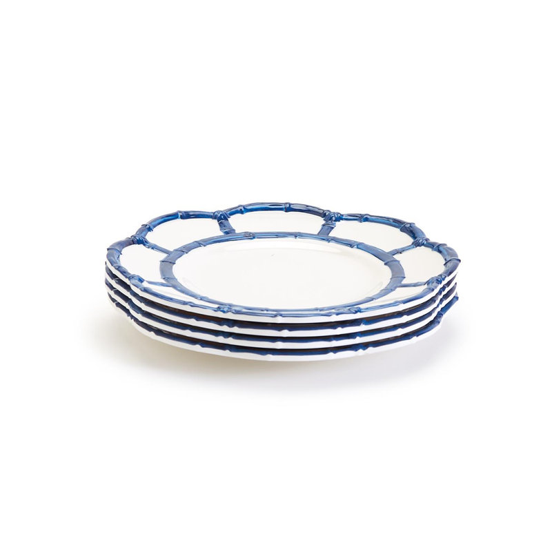 Bayou Breeze Set Of 4 Bamboo Touch Salad / Dessert Plate | Wayfair