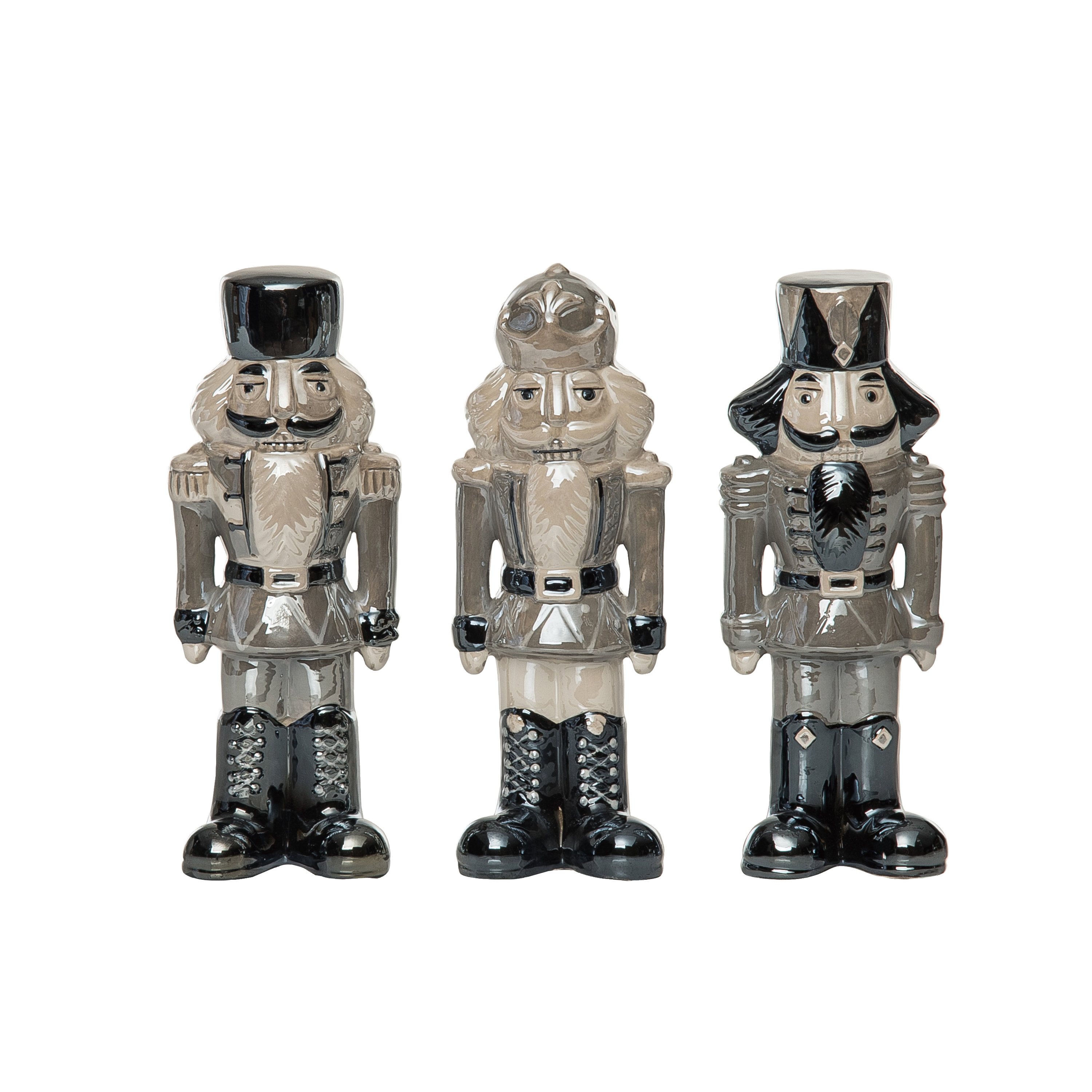 The Holiday Aisle® Small Dol Elegant Nutcracker Figurine Set of 3 ...