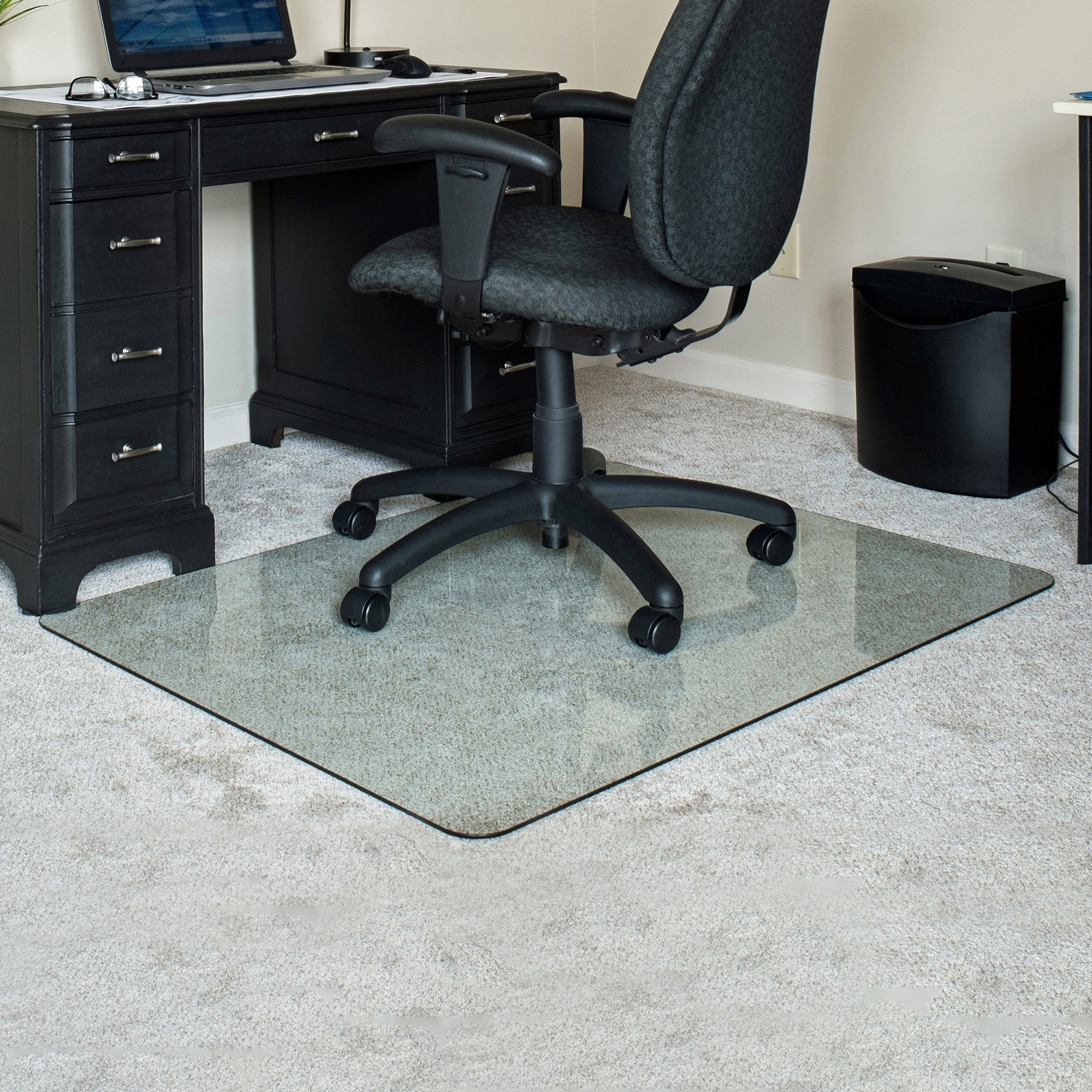 Fab Glass and Mirror Glass Chair Mat | 36"X48" Rectangle Flat Polished ...