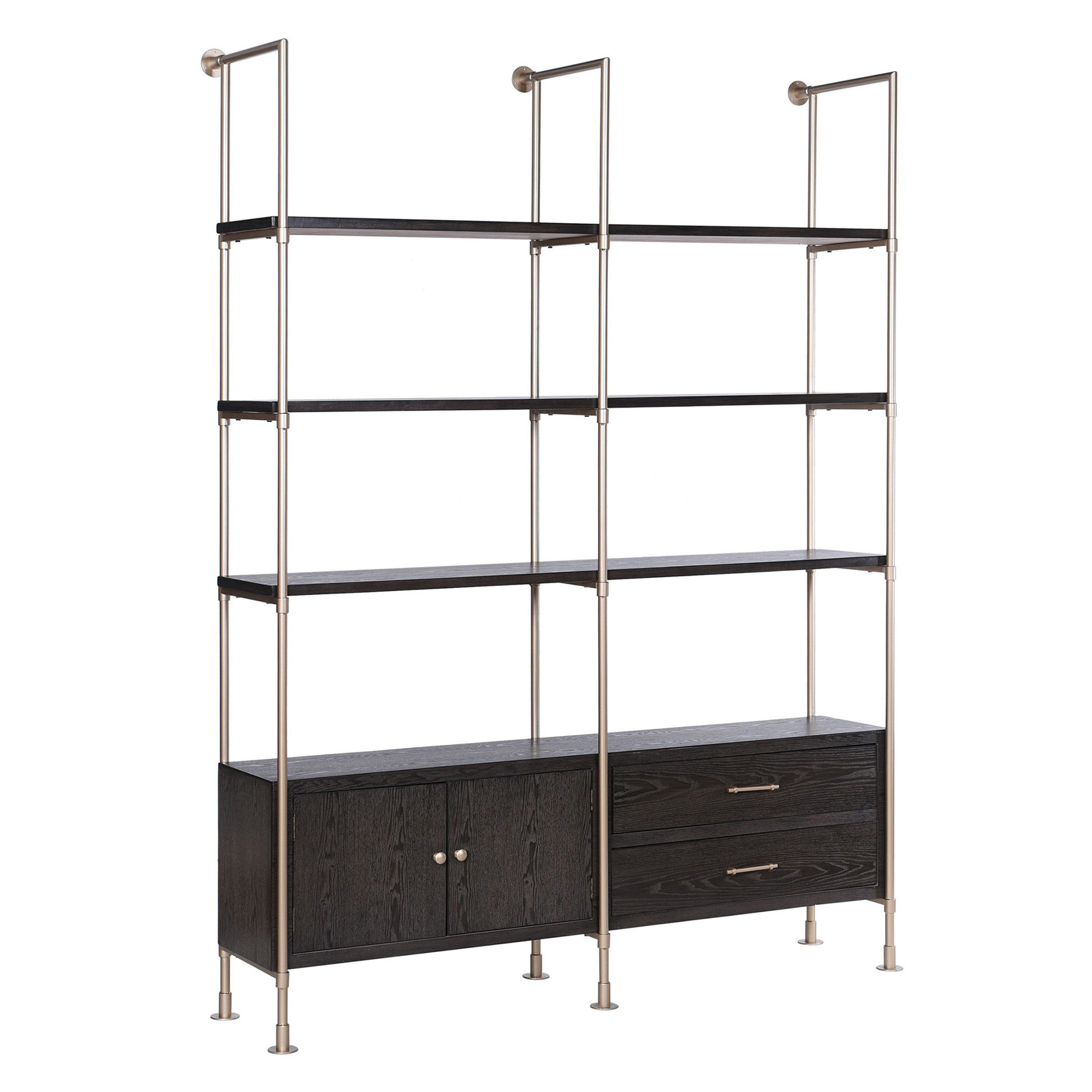 StyleCraft Home Dann Foley Storage Bookcase | Wayfair
