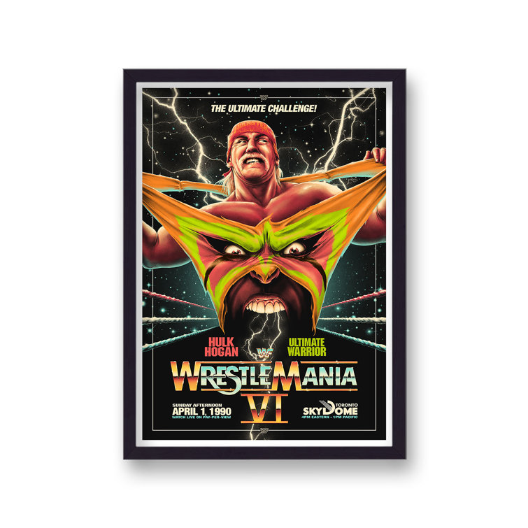 Culture Decor Wrestlemania VI Hulk Hogan Reimagined Poster - Single ...