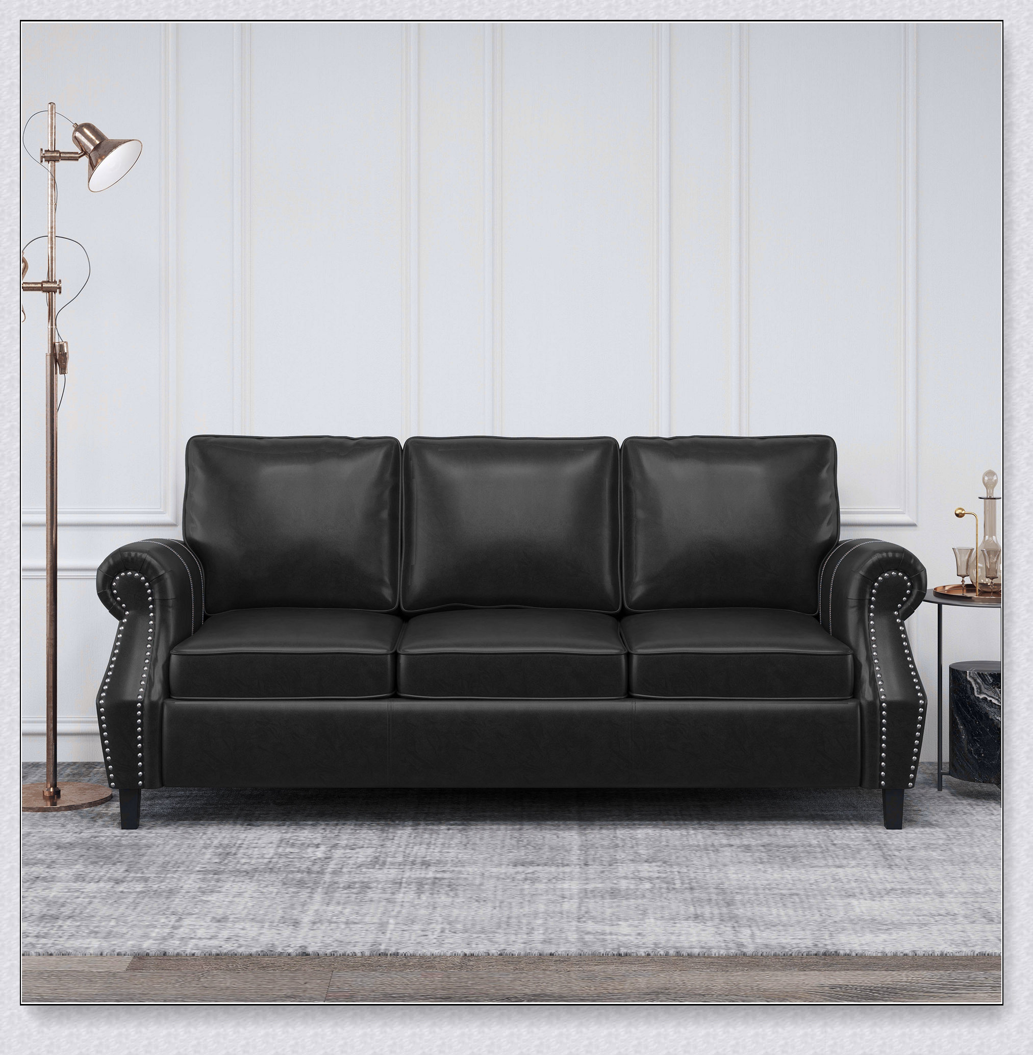Astoria Grand 3 SEATER SOFA With rolled recessed arms, and stunning ...