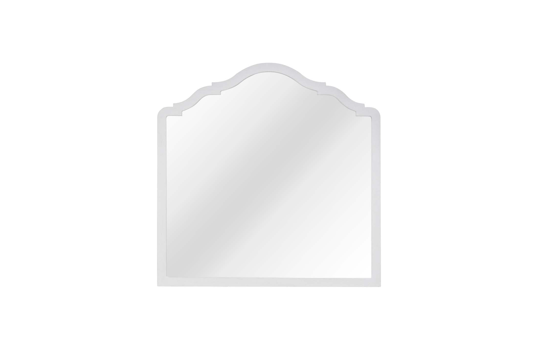 East Urban Home Small Teen Mirror With Arched Frame And Soft Cement ...