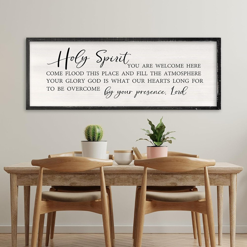 Trinx You Are Welcome Here Wall Decor Art 40X15 Inch Large Christian ...
